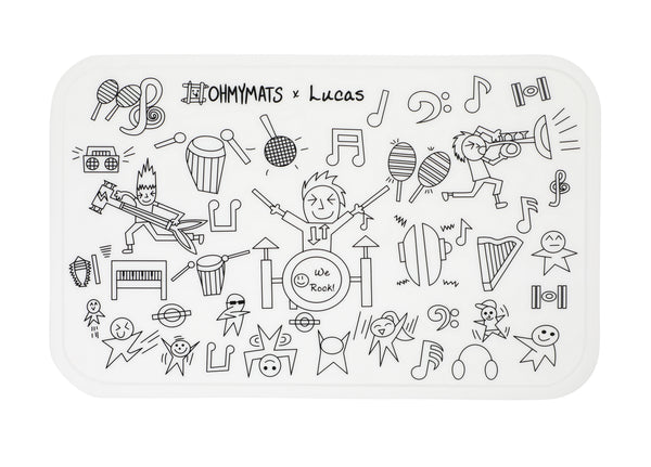 #ohmymats Rock Star - Small Reuseable Colouring & Dining Place Mat (KO ...